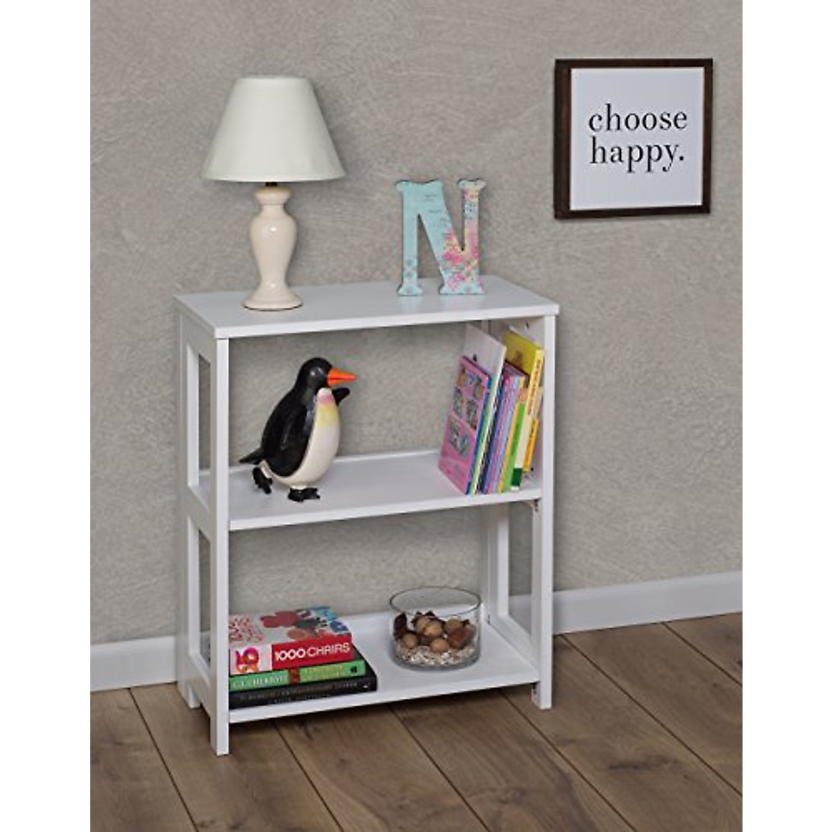 Regency Flip Flop Folding Bookcase, 28" x 22", White