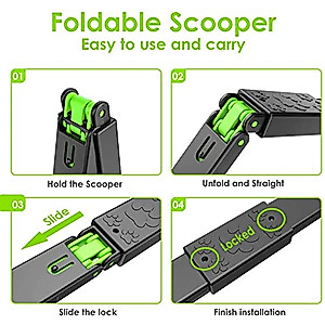 TIMINGILA Pooper Scooper 28" Long Handle Portable Pet Poop Scooper for Large and Small Dogs,High Strength Material and Durable Spring,Great for Lawns, Grass, Dirt, Gravel