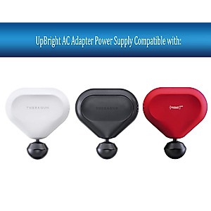 UpBright 15V AC/DC Adapter Replacement for Theragun Mini G4 Mini-PKG-US Prime-PKG-AU Massage Gun HXD302-1501500CN/ZZ HXD302-1501500US/ZZ HXD302-1501500CI/ZZ 15VDC DC15V Power Supply Battery Charger