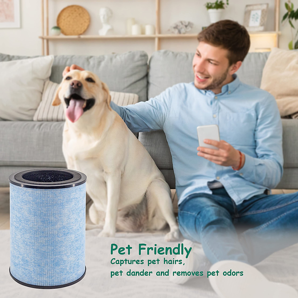 Asheviller AP300 Filter Replacement, Compatible with Instant® AP300 Air Purifier, H13 Grade True HEPA Filter and Activated Carbon Filter, Compare to F300 Filter,2 Pack