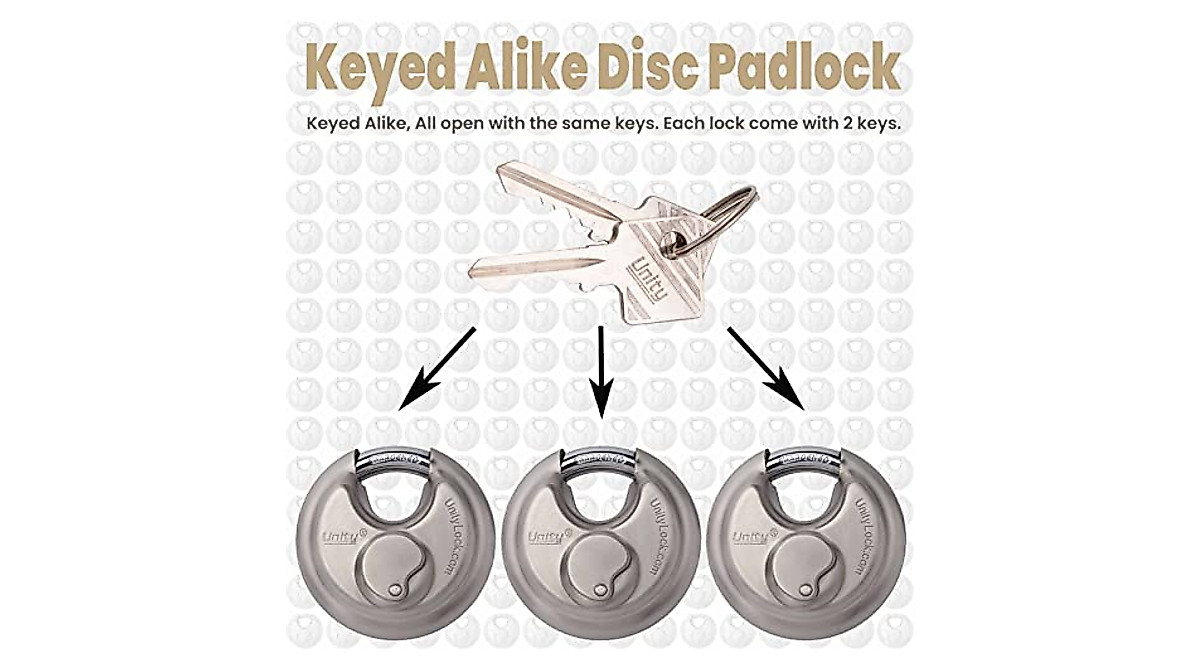 Unity 70mm Stainless Steel Discus Lock for Security