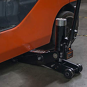 BIG RED TR1147 Torin Dual Position Hydraulic Forklift Service/Floor Jack, 5 Ton (10,000 lb) Capacity, black