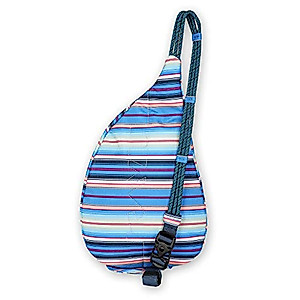 KAVU Mini Rope Bag Crossbody Polyester Sling Backpack - Playa Stripe