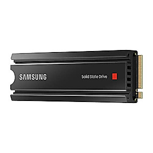 SAMSUNG 980 PRO SSD with Heatsink 2TB PCIe Gen 4 NVMe M.2 Internal Solid State Hard Drive, Heat Control, Max Speed, PS5 Compatible, MZ-V8P1T0CW