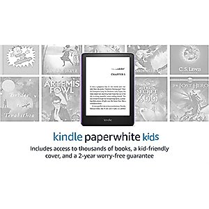 Kindle Paperwhite Kids (16 GB) – Made for reading - access thousands of books with Amazon Kids+, 2-year worry-free guarantee