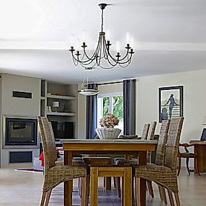 DYSMIO T6 Tubular Candelabra Base - E12 Frosted Dimmable Incandescent Light Bulb - Pack of 6