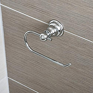 Amazon Basics AB-BR831-PC Classic Euro Toilet Paper Holder, Polished Chrome
