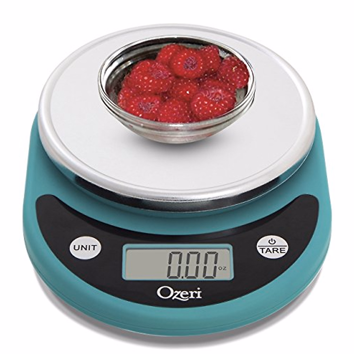 Ozeri Pronto Digital Multifunction Kitchen and Food Scale, Black on Teal