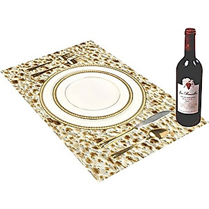 Creative Boards Passover Matzoh Place mats, Beautifully Designed Matzo Table Mats (Paper 12 Per Pack)