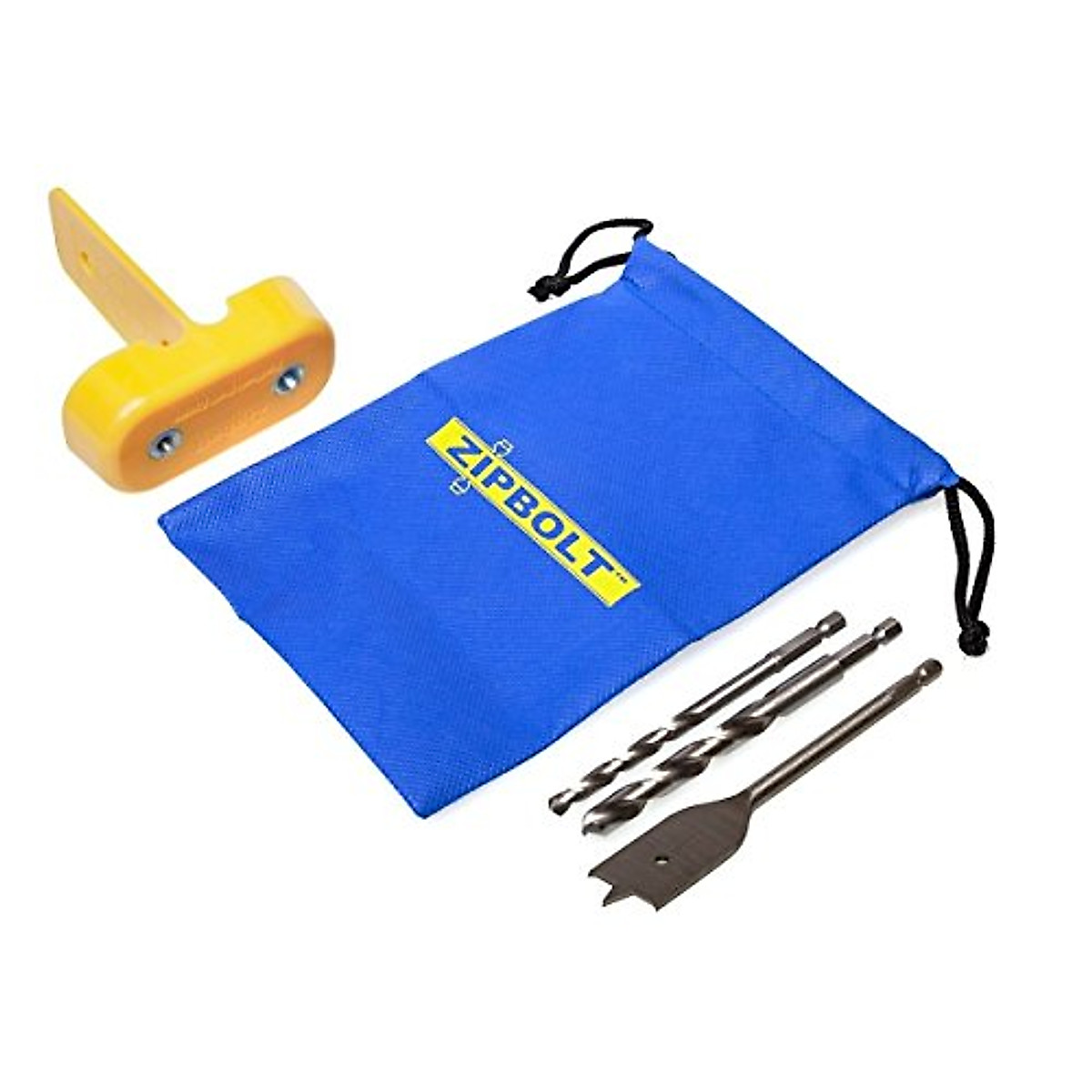 Zipbolt 40.260 Railbolt Drill Guide for Staircase Handrails with 1/4 in and 3/8 in Drill Bits and 1 in Spade Bit