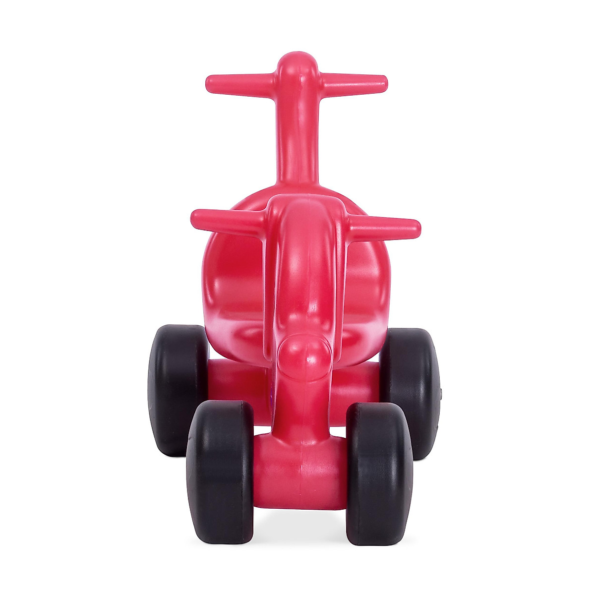 Careplay 2-in-1 Puppy Push & Ride-on Toy, Indoor & Outdoor Use, Low Profile Seat, Recommended for Children up to 50lbs, Durable Construction, Made in The USA (Red)