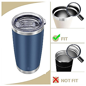 20 oz Tumbler Lids Compatible with Yeti 20 oz Tumbler Replacement Lid 10 oz Lowball, 10 oz Mug and Other Tumblers(1 Pack)