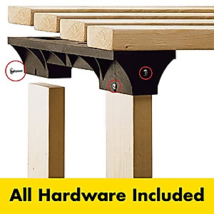 2x4basics 90124MI Custom Shelving and Storage System Shelflinks, Black, 6 Pack
