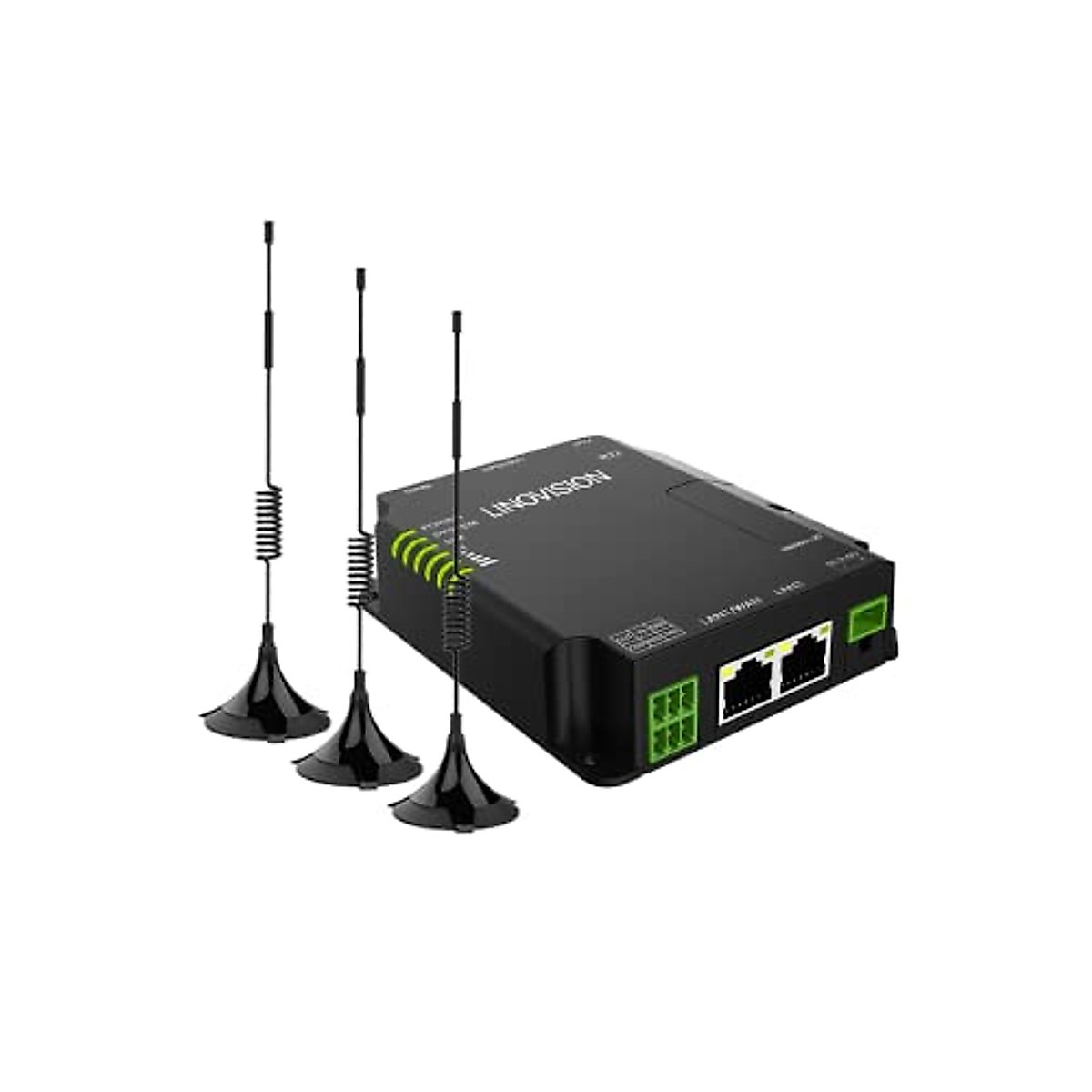 【Upgrade】 LINOVISION Industrial 4G LTE Router for AT&T, T-Mobile and Verizon, Support WiFi, Dual SIM Cards, RS485, DI/DO, Secure VPN Access, Cloud Management, Cellular Router for M2M/IOT Application