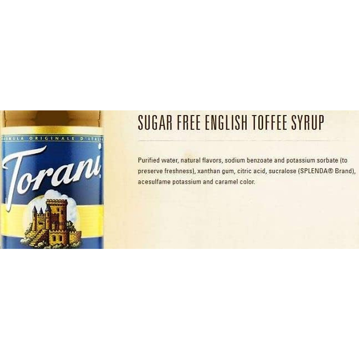 Torani® English Toffee Syrup Sugar Free