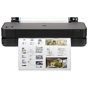 HP DesignJet T230 Large Format 24-inch Plotter Printer, Includes 2-Year Warranty Care Pack (5HB07H)
