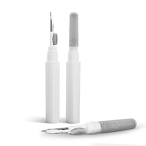 YAODHAOD Cleaner Kit for Airpod, Airpods Pro 1 2 3 Cleaner Kit, 3 in 1 Multifunction Bluetooth Earbuds Cleaning Pen with Soft Brush for Phone Charging Port,Earbuds,Earpods,Earphone,Headphone (White)