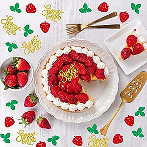Strawberry 1st Birthday Confetti, Sweet One Brithday Decor, Berry Sweet, Strawberry Party Decorations, 300 Pcs