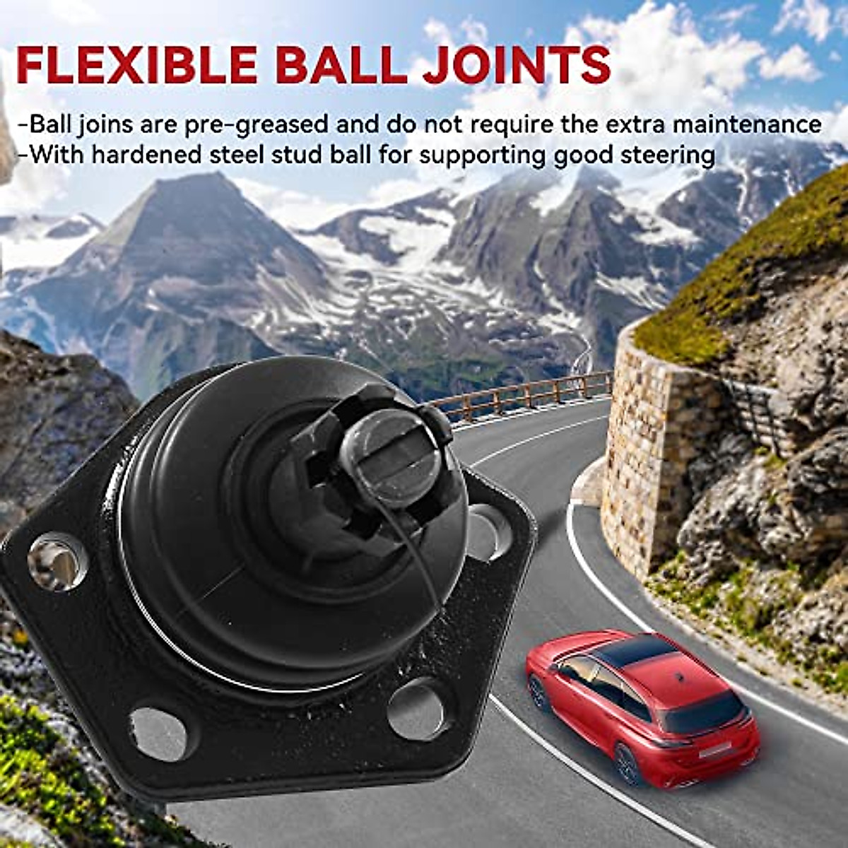 YITAMOTOR Front Steering Suspension Kit Compatible with 1998-2005 Chevrolet Blazer/GMC Jimmy 1998-2004 S10/Sonoma 1998-2000 Isuzu Hombre 1999-2001 Oldsmobile Bravada -4WD/AWD Only