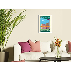 Perth Australia - Follow the Winter Sunshine - Australia's Sunniest Capital - Vintage Travel Poster c.1950 - Master Art Print (Unframed) 9in x 12in