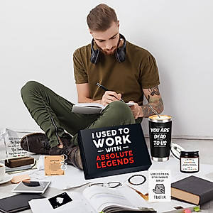 MAIAGO Coworker Leaving Gifts, Farewell Gifts, Going Away Gifts, New Job Gifts, Goodbye Gifts, Good Luck Gifts, Christmas Gifts for Colleagues Friends Manager Boss Teacher - 20 Oz Tumbler Gifts Basket