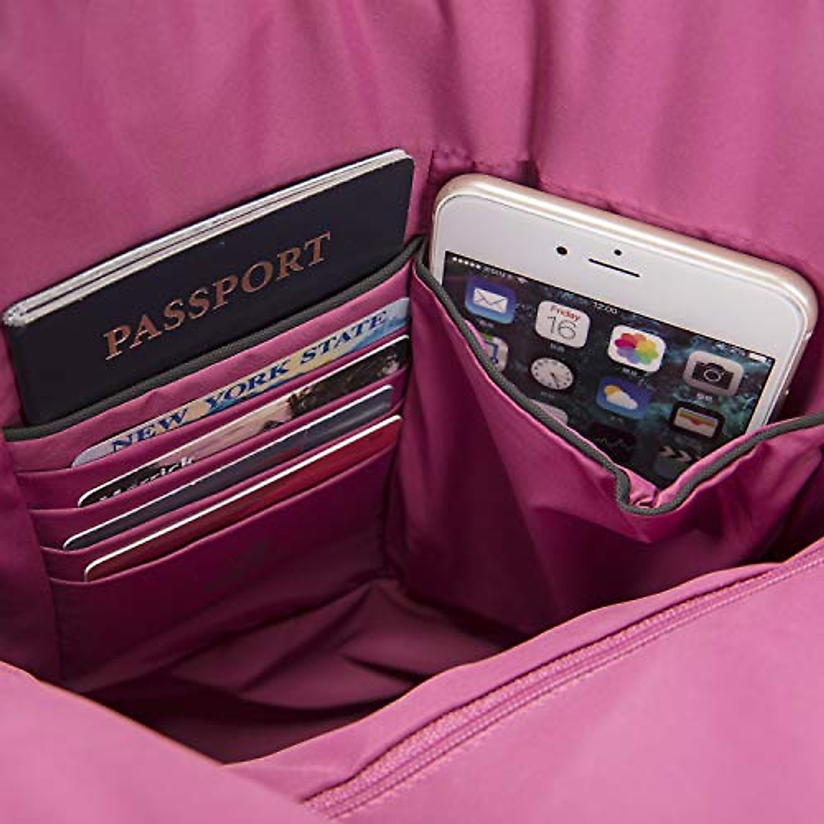 Travelon Anti-theft Signature Slim Backpack, Smoke