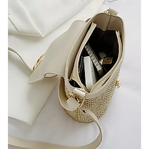 Elegant crochet purse crossbody bags for women purses cross body bag backpack handbags mini small womens backpacks work girls (Brown)