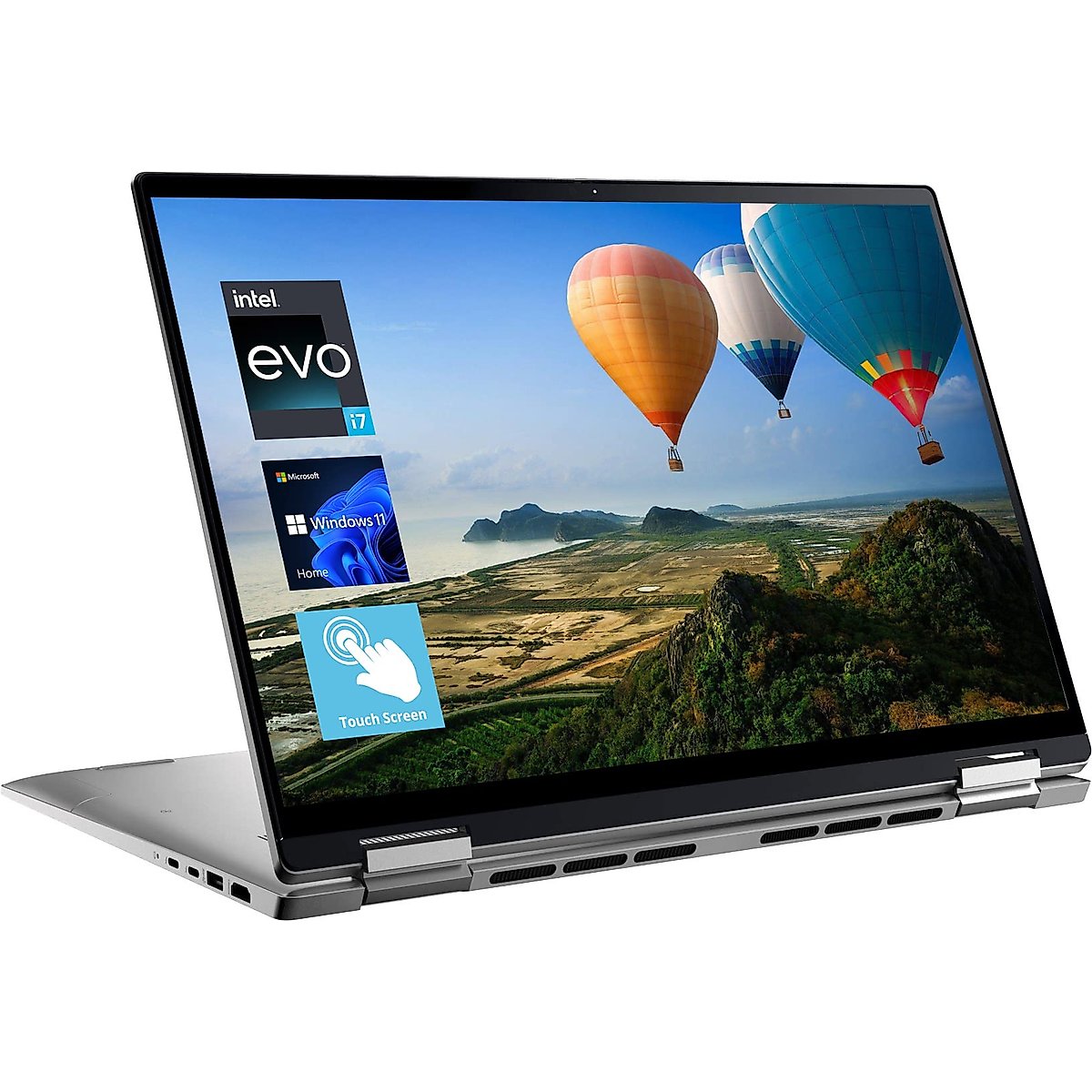 Dell Newest Inspiron 7620 2-in-1 Laptop, 16" FHD+ Touch Display, 12th Gen Intel Core i7-1260P, 64GB DDR4 RAM, 1TB PCIe SSD, FHD Webcam, HDMI, Backlit KB, FP Reader, Wi-Fi 6, Windows 11 Home, Silver