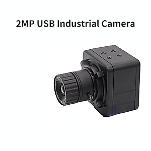 Handheld Digital Microscope Accessories 1080P 2MP USB Industrial Camera Color Black and White Machine Vision Microscope Camera with Optional 2.8mm 4mm 16mm 25mm CS Lens Microscope Accessories (Color