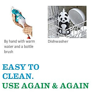 Squooshi Reusable Baby Food Pouches - 10 Pack - Baby Food Storage - Pouches Toddler - Refillable Squeeze Pouch for Kids (Robots/Bikes))