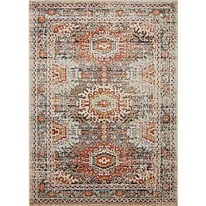 Loloi II Jocelyn Collection JOC-03 Mist/Multi, Transitional 7'-10" x 10' Area Rug