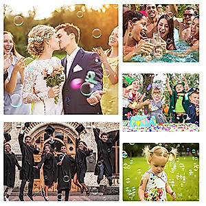 Inscraft Bubble Wand, 120 Pack Mini Bubble Wands Bulk 15 Colors for Halloween, Summer Toys, Wedding, Outdoor Indoor Activity Use, Bubbles Party Favors, Gifts for Kids Toddlers