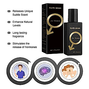 North Moon Men Cologne Perfume, Perfume Women Seduce Enhance Temperament Eau Toilette Cologne for Men Attract Women Phero007 Cologne Perfume Man clogskystm Perfume Venom Love (1pc* 50ml)