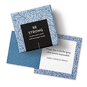 Compendium ThoughtFulls Pop-Open Cards — Be Strong — 30 Pop-Open Cards, Each with a Different Inspiring Message Inside