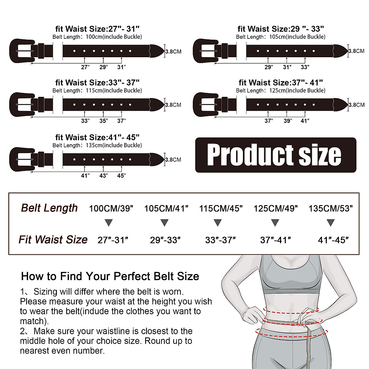 FIORETTO Men Women Rhinestone Belt Western Studded Leather Belt Shine Crystal Bling Diamond Cowgirl Cowboy Waist Belt for Jeans Pants Blue