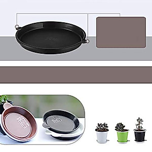 Hemoton 10PCS Plastic Flowerpot Tray Wave Plant Saucer Garden Plant Saucers Plastic Plant Flower Pot Mini Plastic Succulent Tray Plant Pot Base House Plants Indoors Live Earth Round