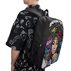 African Girl 3D Print Backpack Laptop Bookbag Travel Bag Unisex for Adult Game Fans Gifts For Backpack 17 Inches