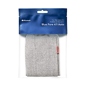 BLUEAIR Blue Pure 411 Auto Light Gray Pre-filter, Washable Fabric Traps Pollen, Pet Hair & Dust, Winter Reed