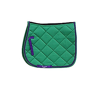 Rhinegold Unisex's 416-F-GRN Elite Carnival Saddle Pad, Green, Full