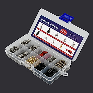 227pcs Personal Computer Screws PC Standoff M3 M5 M6 Phillips Head Assortment Kit for Hard Drive Computer Case Motherboard Fan Power Graphics