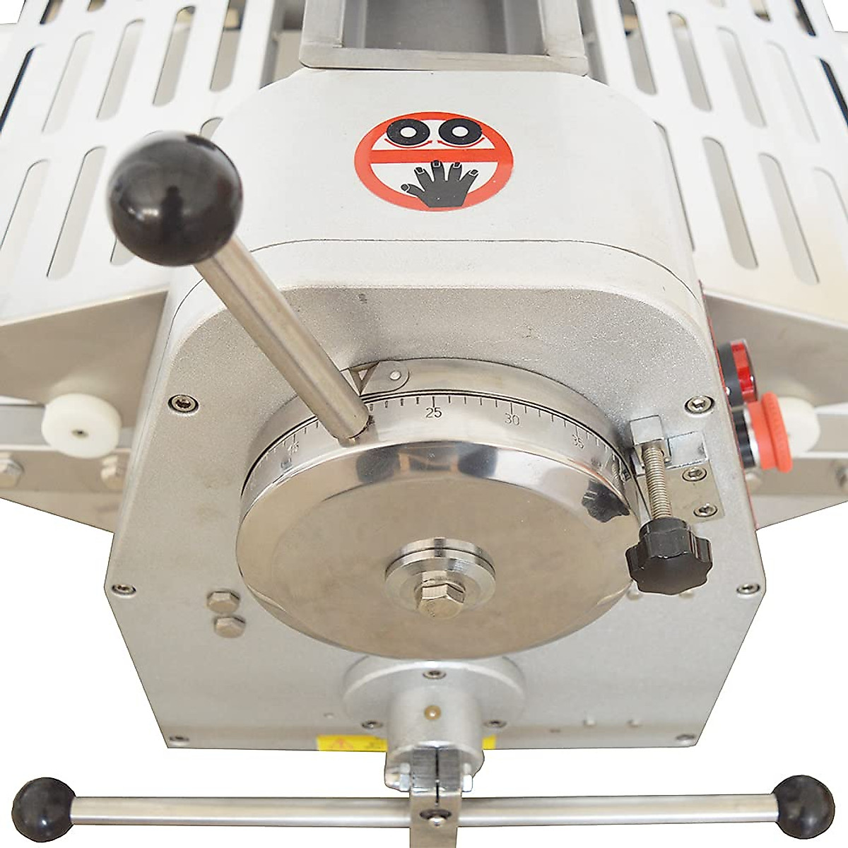 TECHTONGDA Commercial Dough Sheeter Laminated Dough Sheeter Fondant Flattener Pastry Sheeter Countertop Pizza Pasta Press Machine with 65x15.7" Conveyor Belt Professional Bakery Equipment