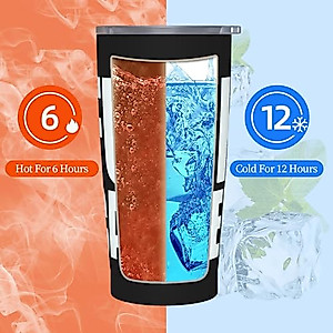 QIANGLAI Fuck-Cancer Stainless Steel Insulated Drinking Sport Cup Coffee Mug 20 Ounce with Lids and Straws