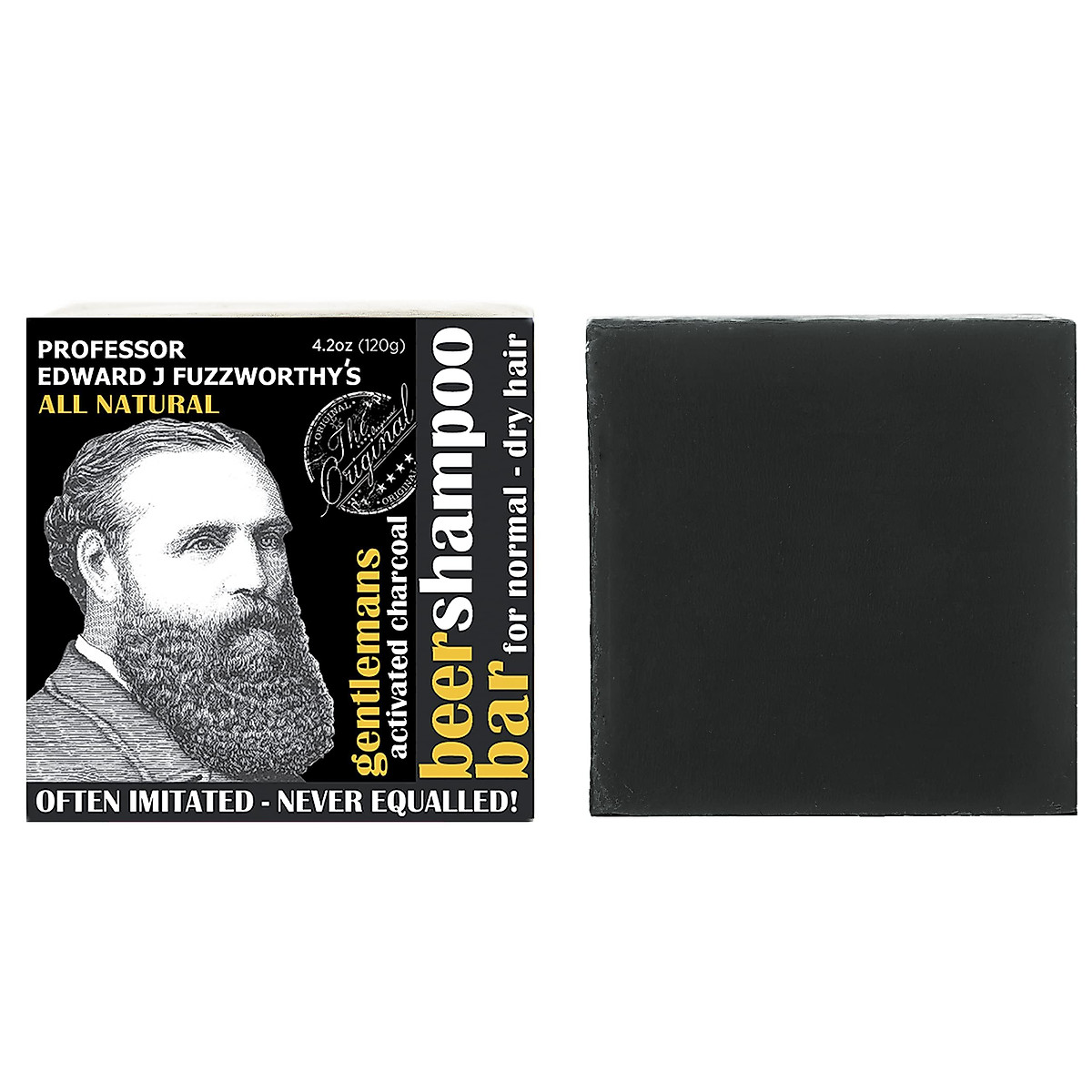 Professor Fuzzworthy Gentlemens Hair Shampoo Bars Grooming Kit for Men | 100% Natural Zero Waste All in One Hair Body Beard Bars