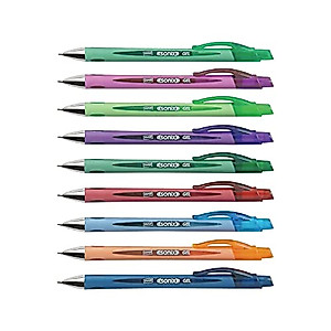 STAPLES 634984 Sonix Retractable Gel Pens Medium Point Assorted Ink 12/Pk