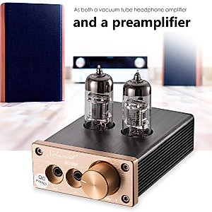 Nobsound NS-08E Vacuum Tube Headphone Amplifier Hi-Fi Valve Headphone Amp Stereo Audio Preamplifier