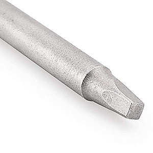 Rocaris 10pcs 1/4 Inch Hex Shank Long Magnetic Square Head Screwdriver Bits Set Power Tools SQ2 For Poket Hole Jig- 6 inch Length