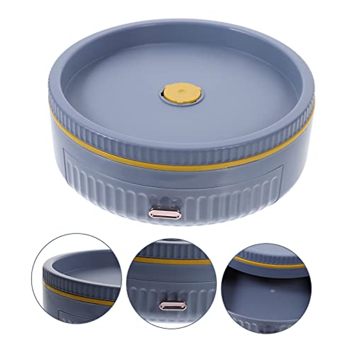 Zerodeko Rotating Spice Rack 2 Tier Rack Makeup Holder Storage Container Rotating Condiment Tray Rack Holder Kitchen Holder Cabinet Organizer Dish Storage Shelf to Rotate Lipstick pp Round