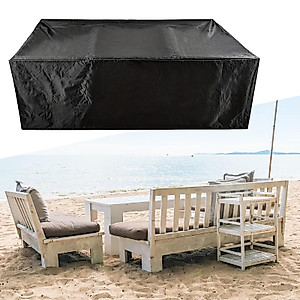 Patio Furniture Covers Protection, Tear Resistant Dining Set Cover Outdoor Furniture Covers for Sectional Sofa, Wicker Chairs, Table Furniture , 180cmx120cmx74cm