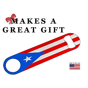 Puerto Rico Flag Speed Bottle Opener Heavy Duty Gift PR