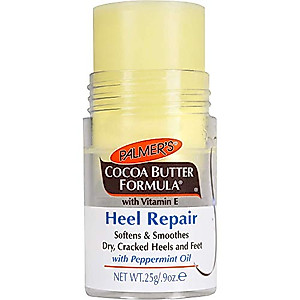 Palmer's Cocoa Butter Formula Heel Repair, Foot Balm Stick for Cracked Heels & Feet, No-Mess Stick Applicator, 0.9 Ounce
